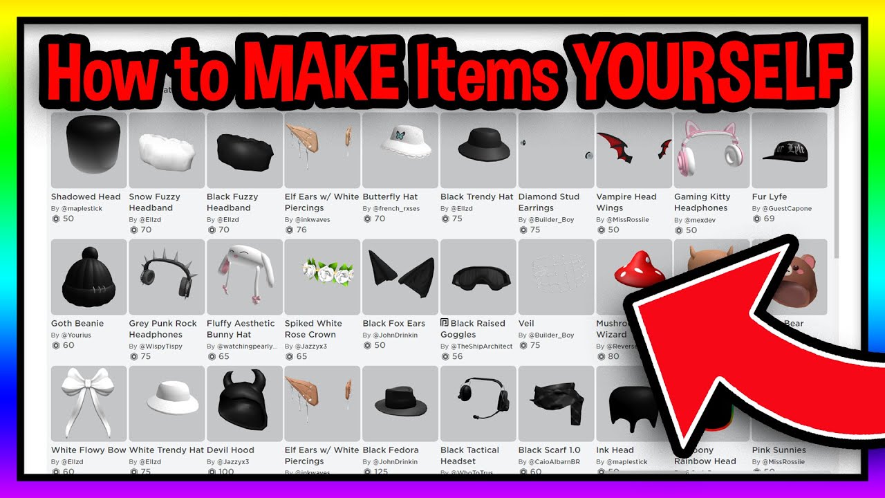 How To Make Avatar Shop Items In Roblox Ugc Community Creations Youtube