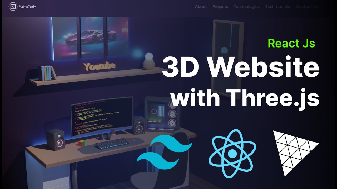 Build A 3d Portfolio Website With Animations Using React And Three Js