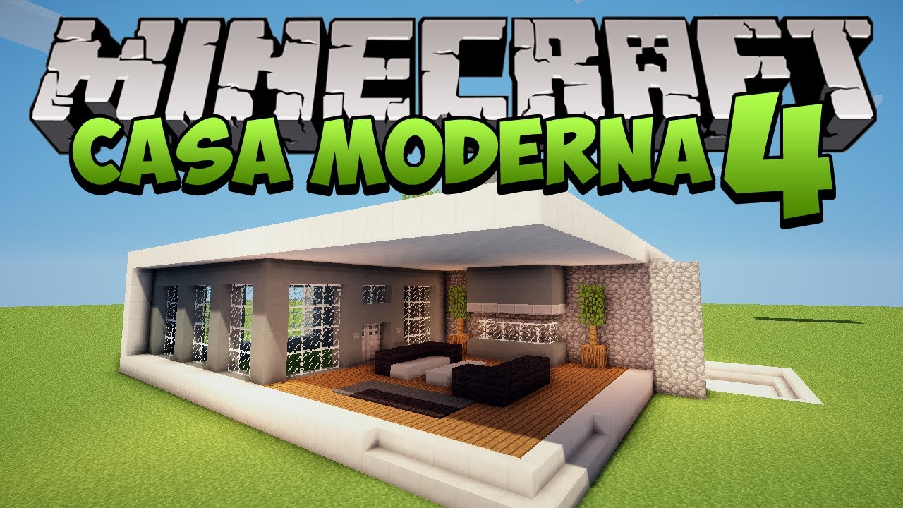 Minecraft Construindo Uma Casa Moderna 4 Youtube
