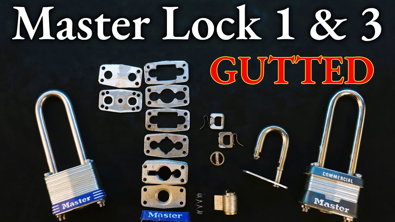 263 Master Locks 1 3 Picked And Gutted Youtube