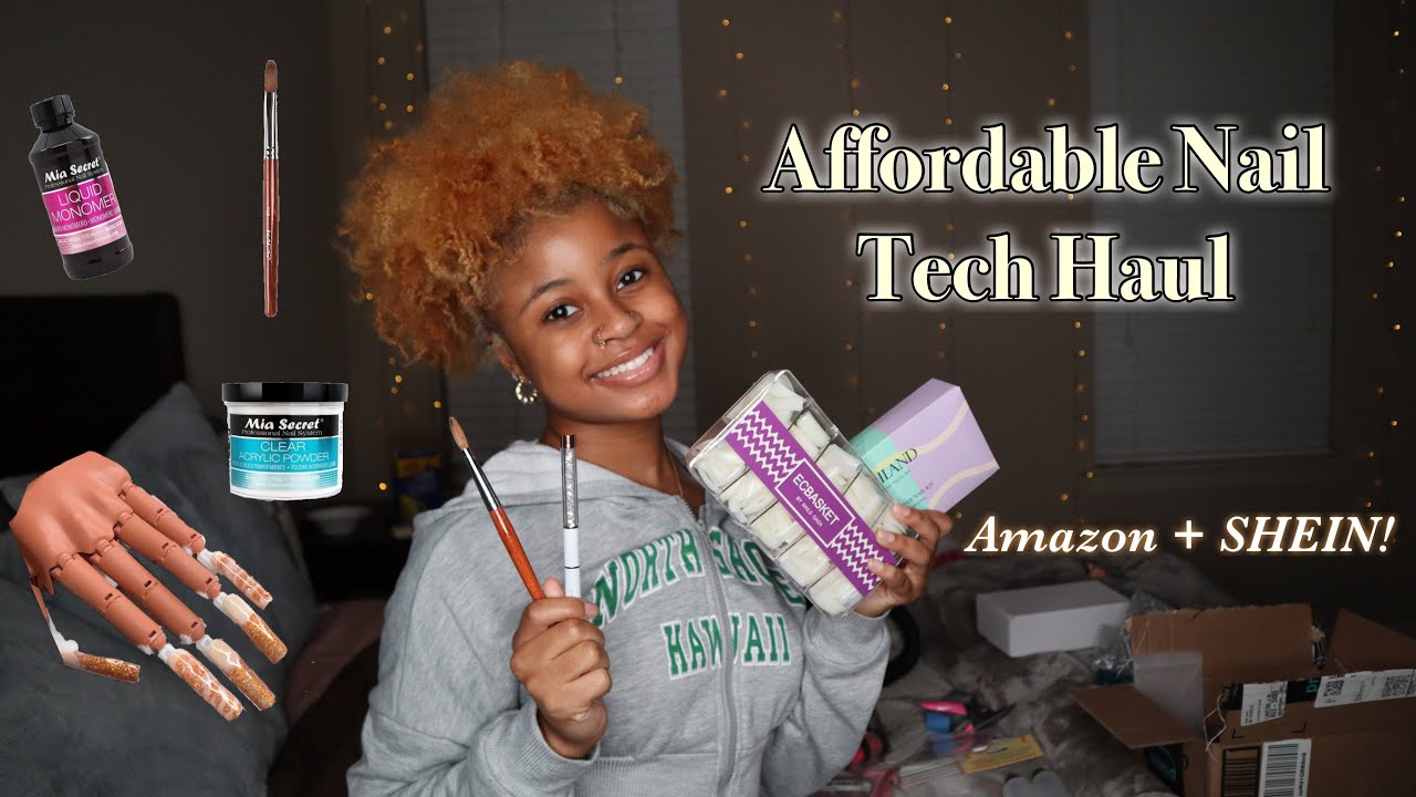 Beginner Nail Tech Haul Affordable Supplies Shein Amazon Youtube