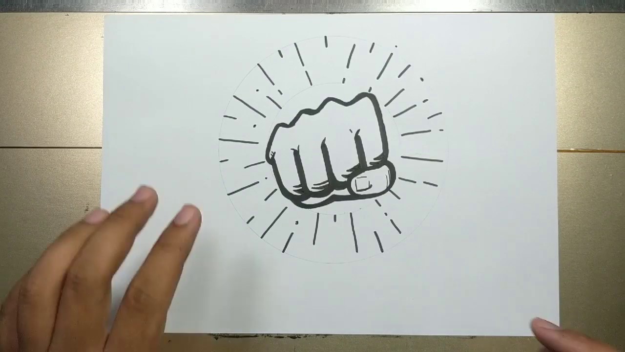 How To Draw Fist In 5 Minutes Youtube