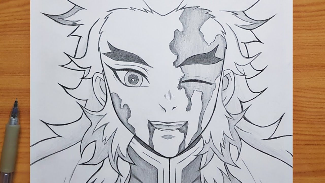 How To Draw Kyojuro Rengoku Demon Slayer Easy Step By S – Themeroute