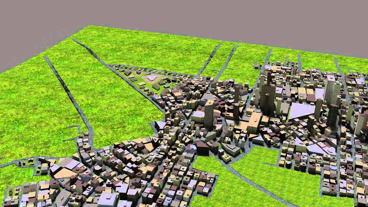 Procedural City Generation In Python And Blender Youtube