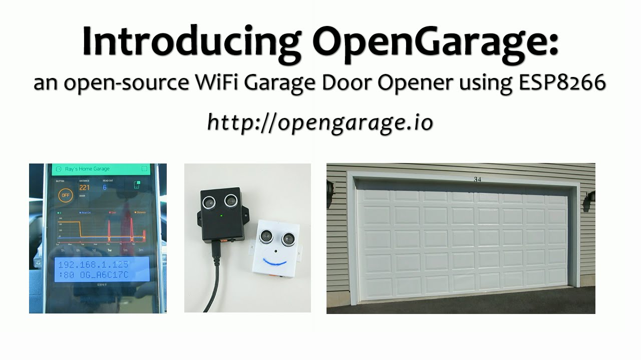 Introducing Opengarage An Open Source Wifi Garage Door Opener Using
