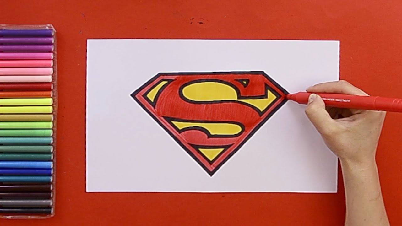 How To Draw The Superman Logo Youtube