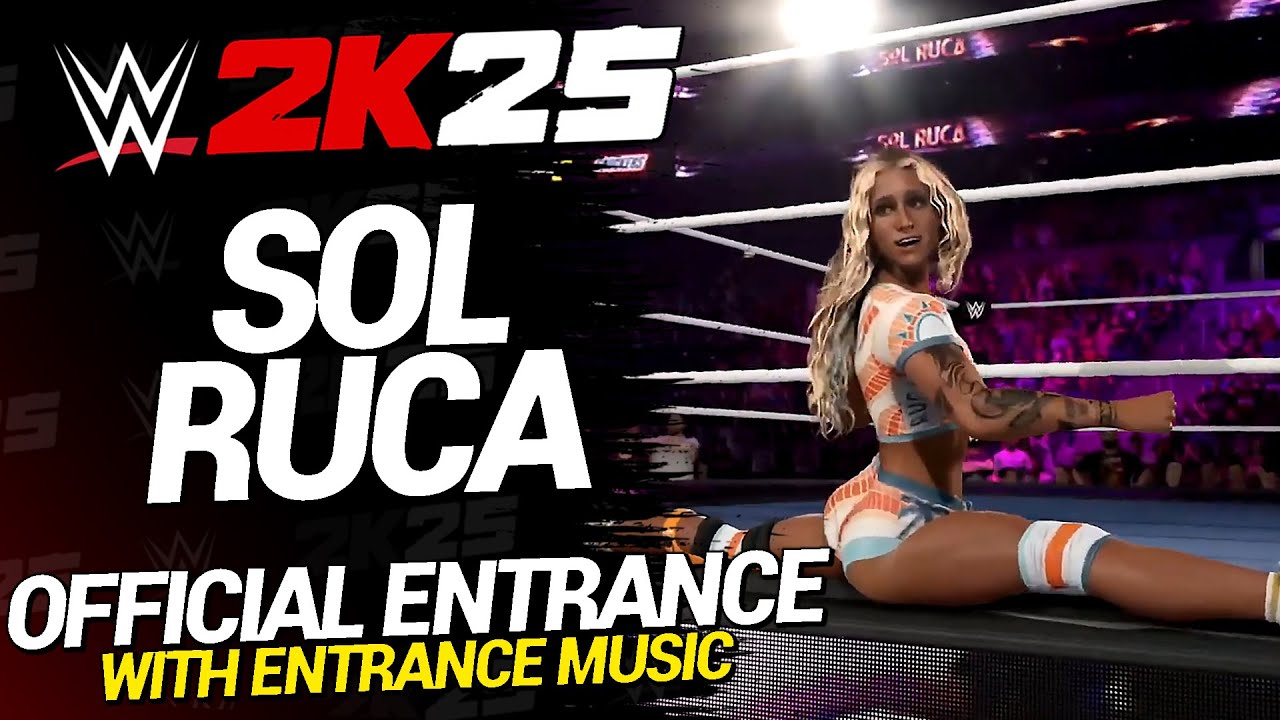 Wwe 2k25 Sol Ruca Full Official Entrance Youtube