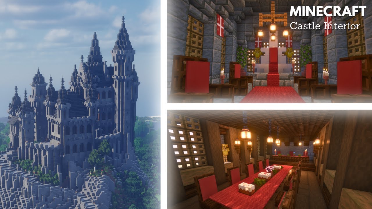 Minecraft How To Decorate A Medieval Castle Interior Minecraft