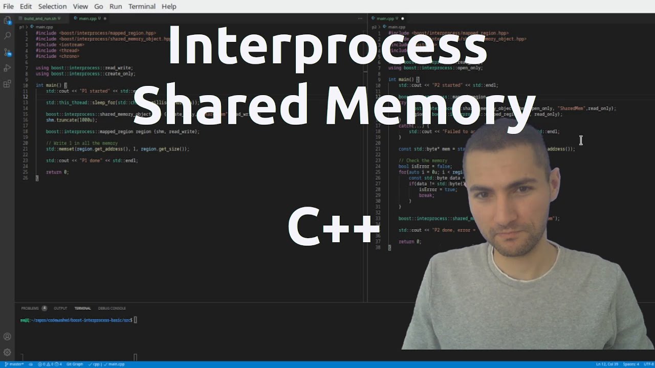 Interprocess Shared Memory C Demo Youtube
