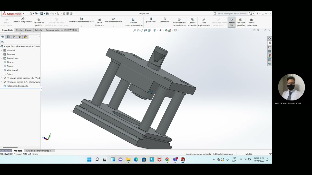 Troquel Solidworks Youtube