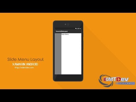 Xamarin Android Tutorial Slide Menu Layout Youtube