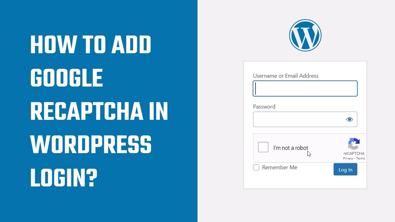 How To Add Google Recaptcha To Wordpress Login No Plugins Wordpress