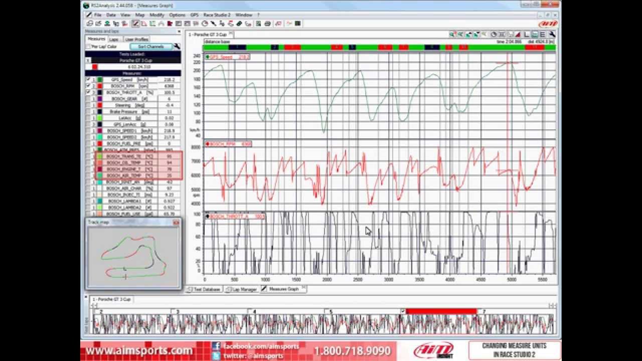 Changing Measure Units In Race Studio 2 Youtube
