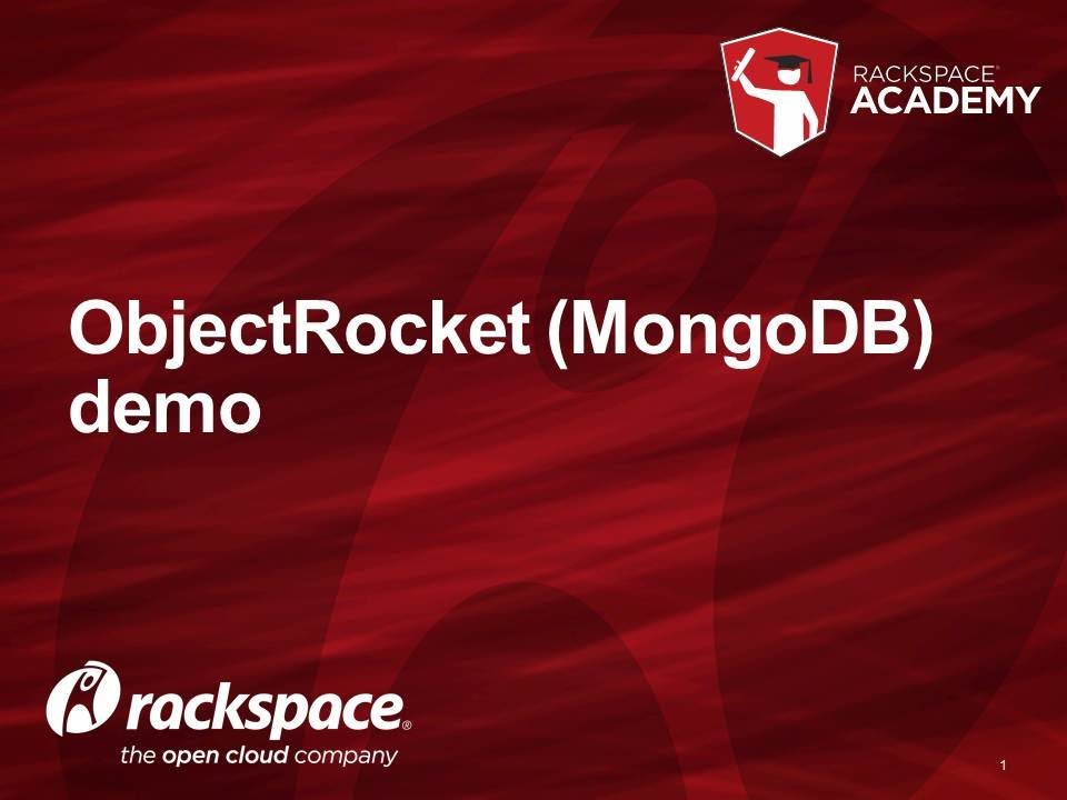 Objectrocket Mongodb Demo Youtube