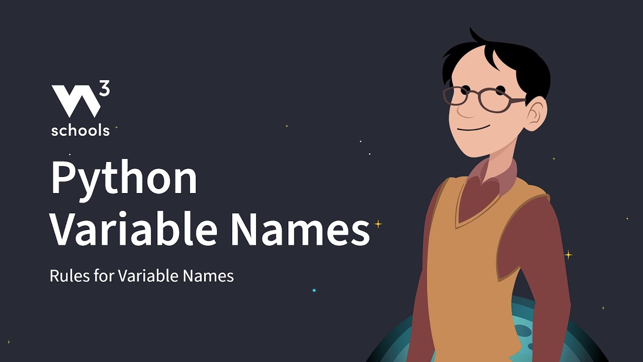 Python Variable Names W3schools Youtube
