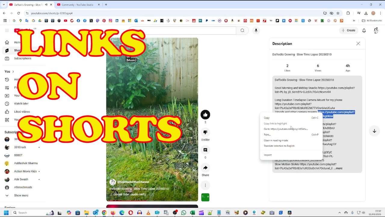 How To Access Links In Video Descriptions On Youtube Shorts Youtube