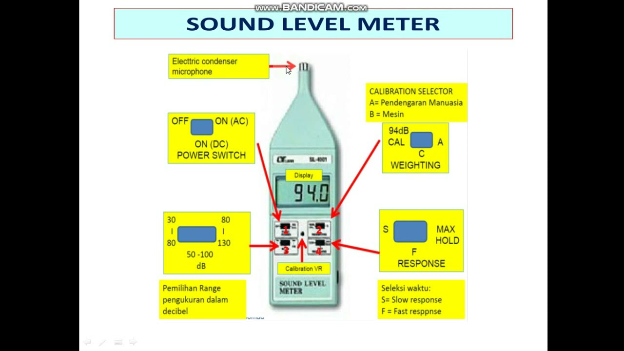 Cara Pengoperasian Sound Level Meter Youtube
