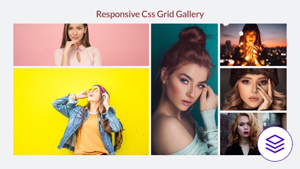 Responsive Image Gallery Layout Using Css Grid Html And Css Tutorial