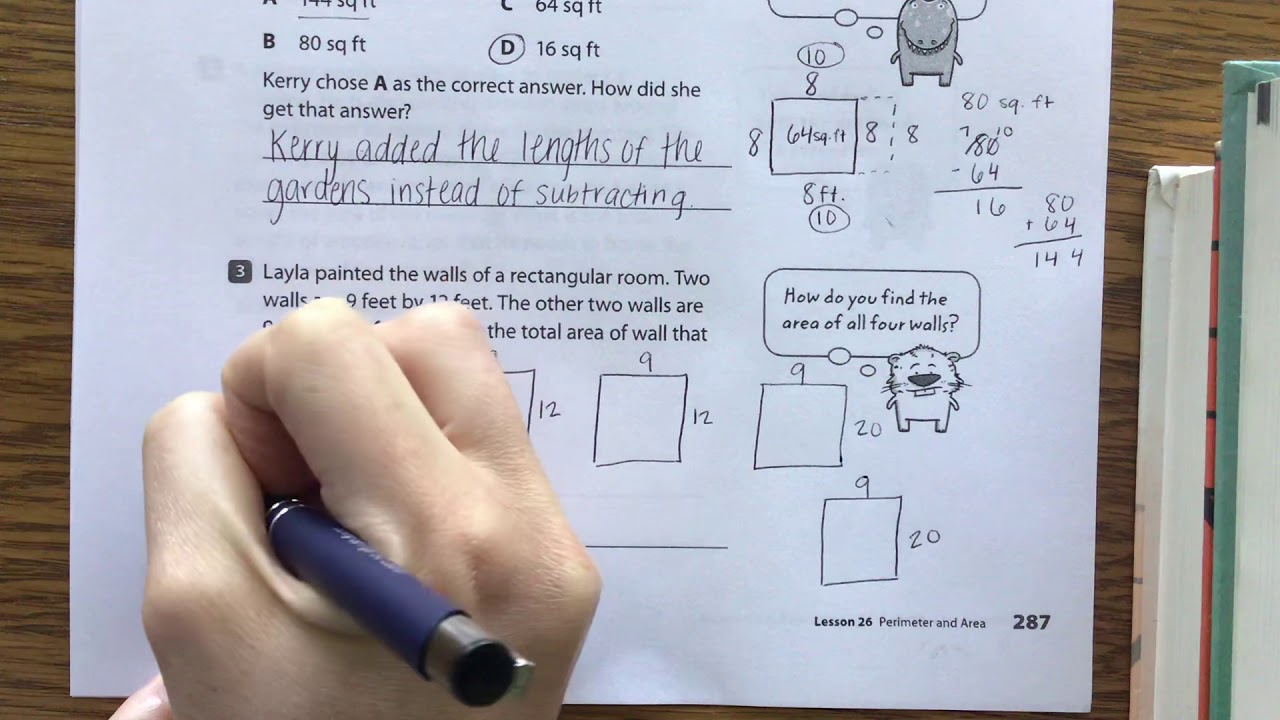 Lesson 26 Solve Perimeter And Area Problems Youtube