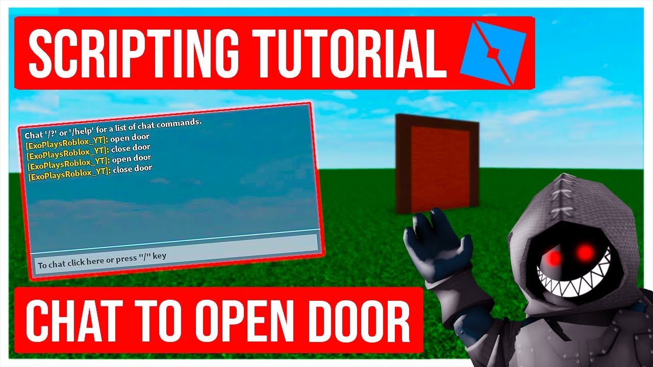 Roblox Scripting Tutorial How To Script A Chat To Open Door Roblox
