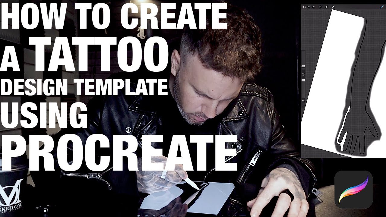 How To Create A Template For A Tattoo Design Using Procreate Youtube