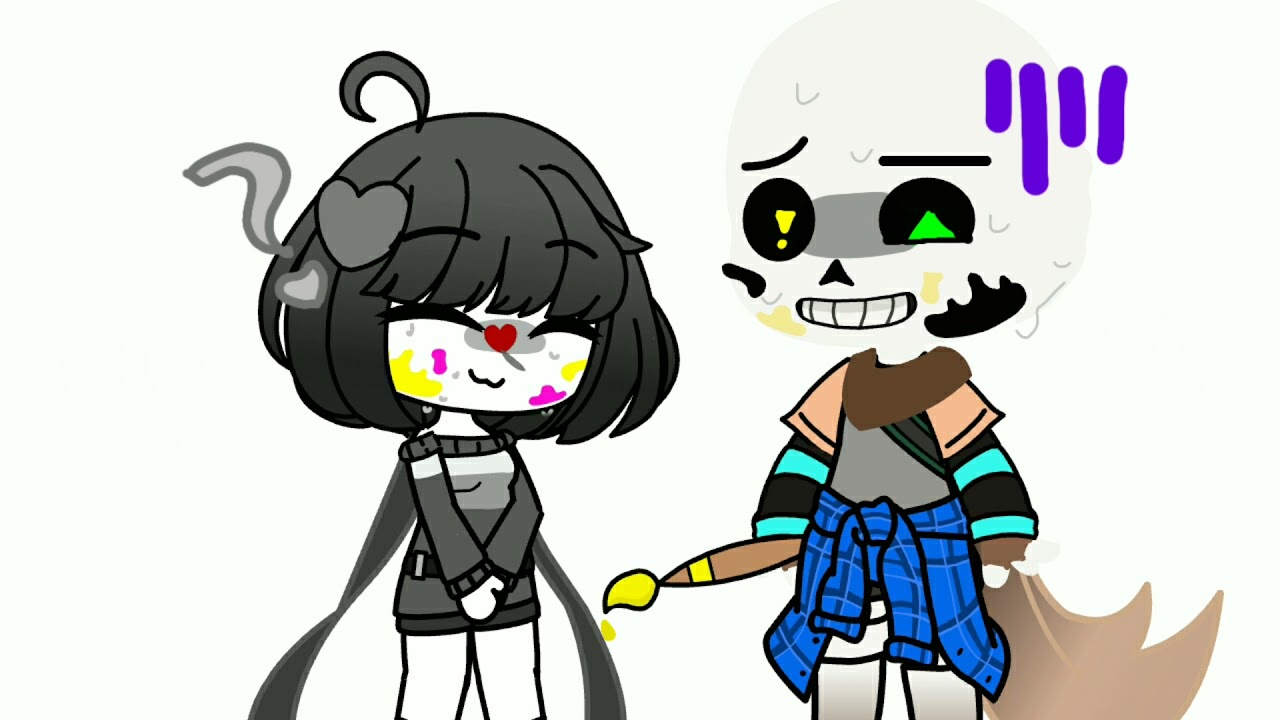 Face Paint Ink Sans X Core Frisk X Error Sans Gacha Club Errortale