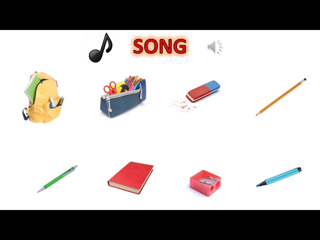 School Objects Song General Vocabula English Esl Video Lessons