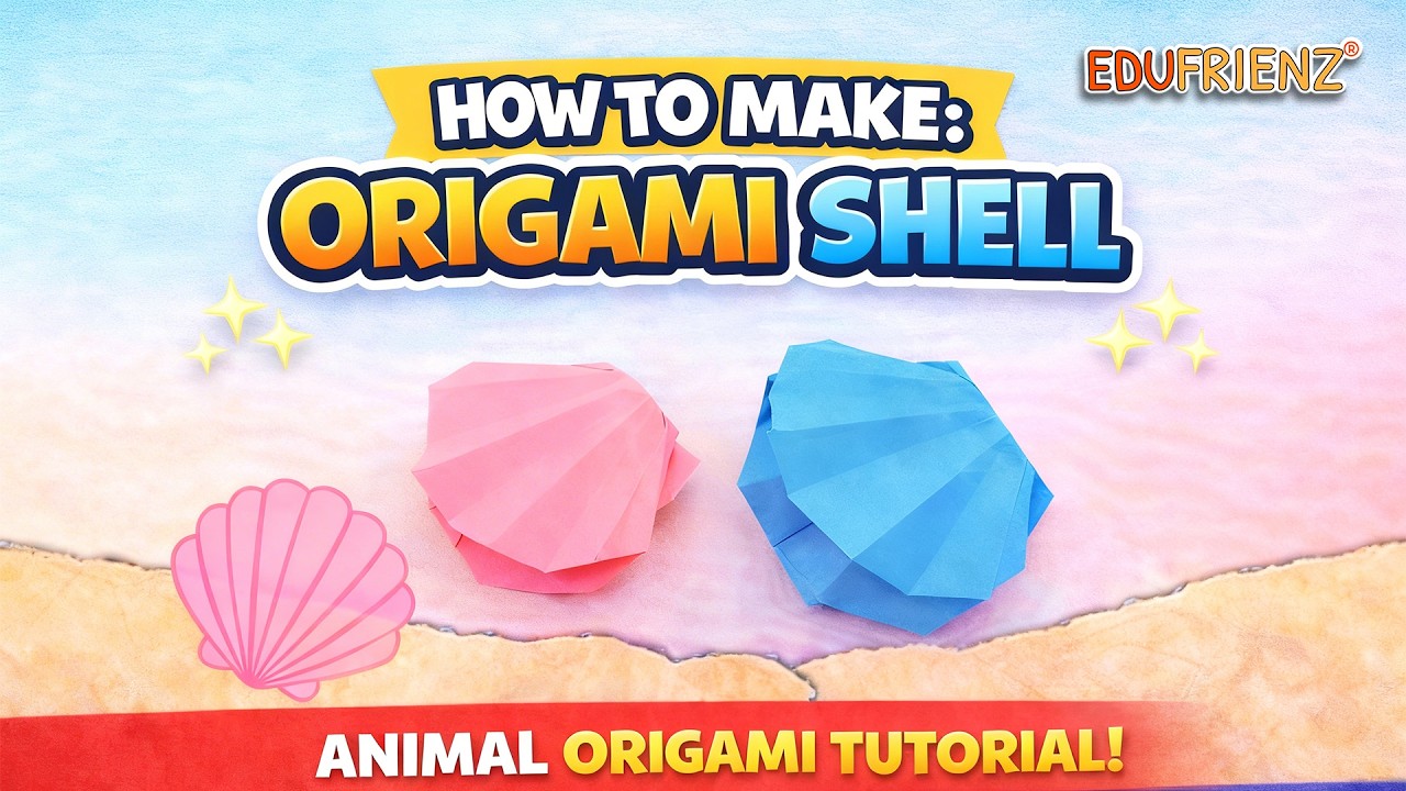 Easy Origami Seashell Tutorial Easy Origami For Beginners Youtube