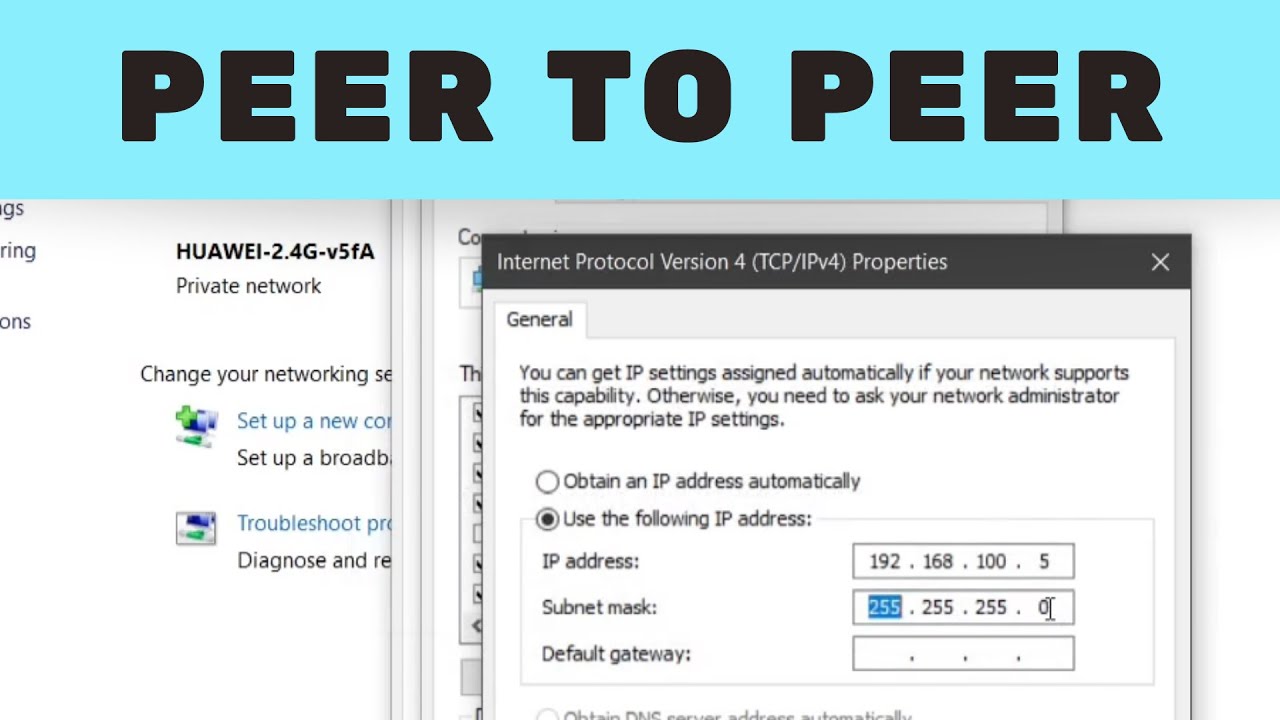 Wireless Peer To Peer Network Under 3 Minutes Css Project Youtube