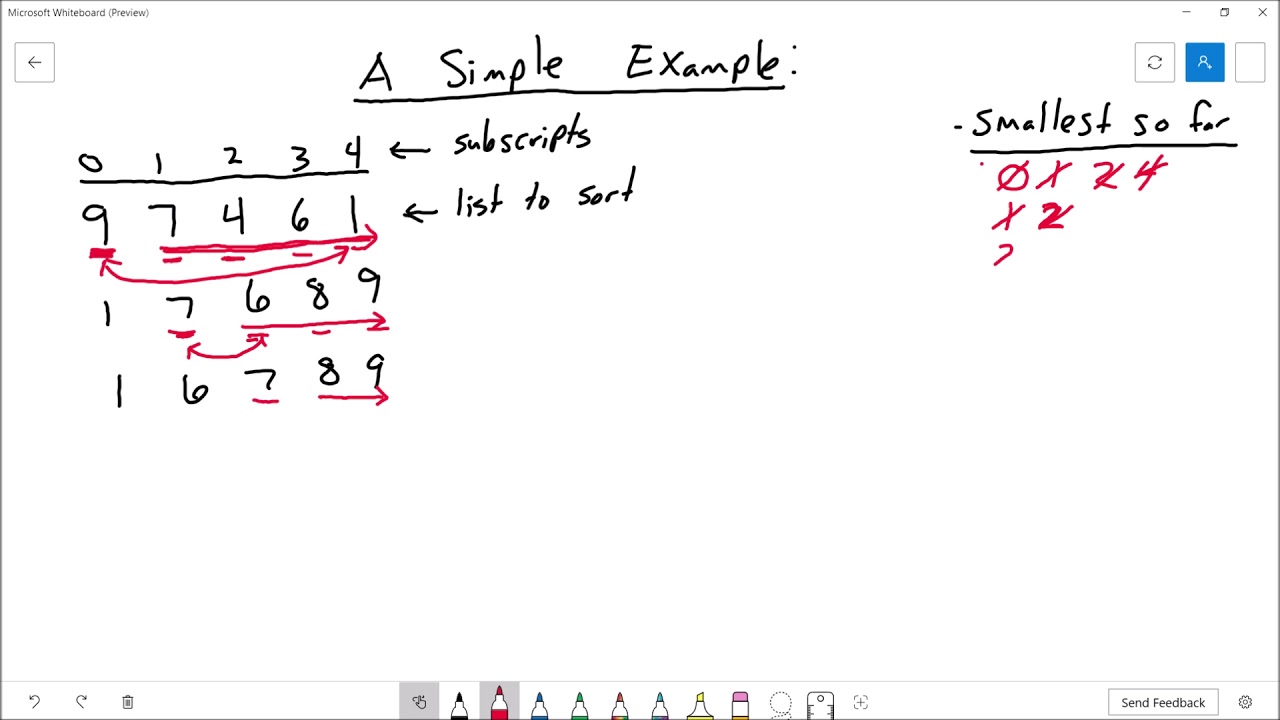 Sorting Algorithm Tutorial A Simple Selection Sort Algorithm Example