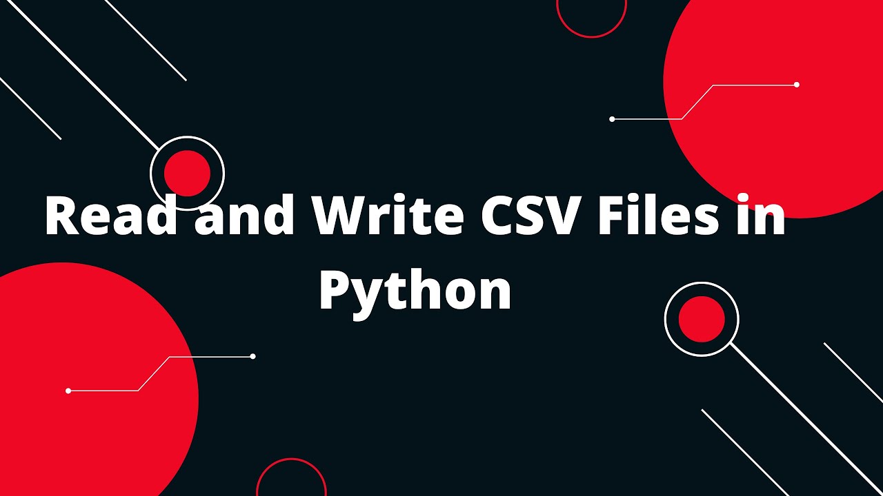 Python For Beginners 6 Csv File Handling Read Write Csv Files