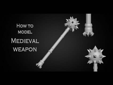 Tutorial Modeling Low Poly Medieval Weapon Mace In Autodesk 3ds