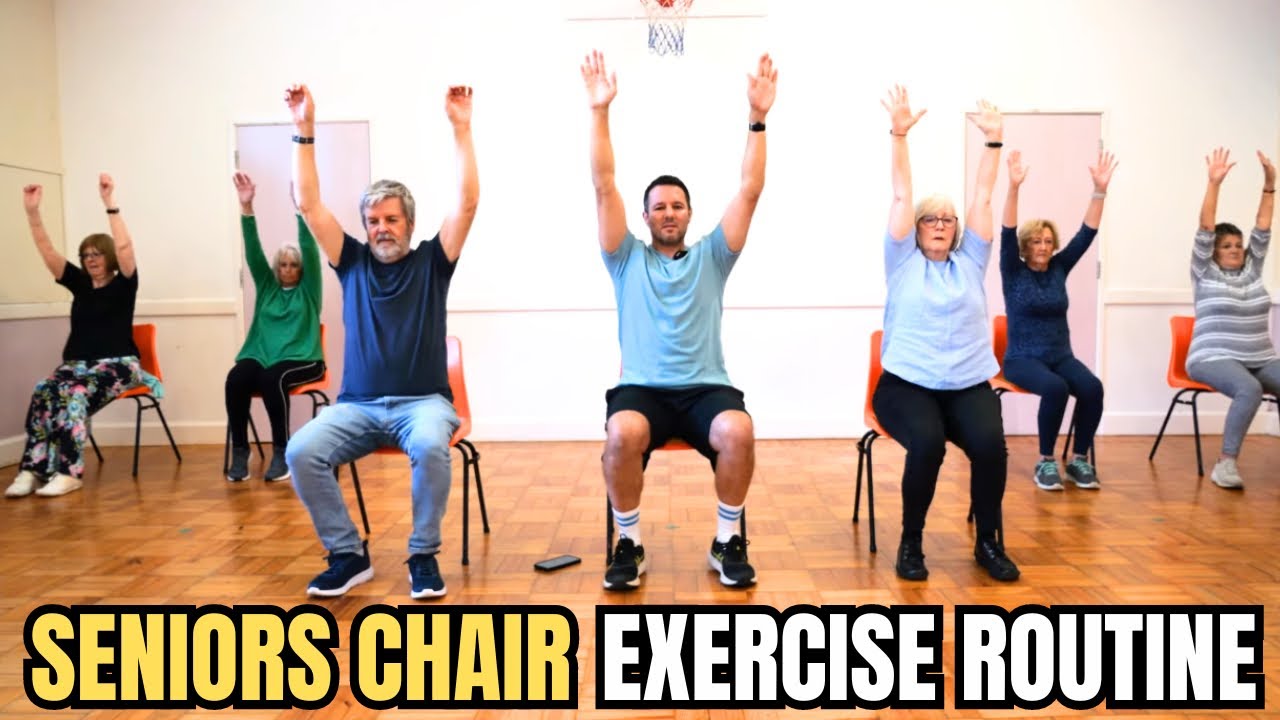 15 Minute Chair Exercises For Seniors Simple Seated Workout For Over