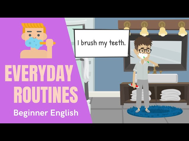 Daily Routines Present Simple Ad English Esl Video Lessons