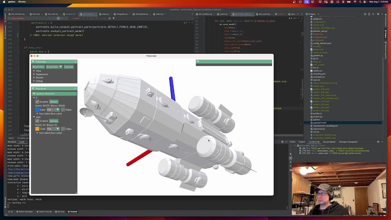 Python Programming Time Lapse Spacecraft Models 3d Mesh Processing