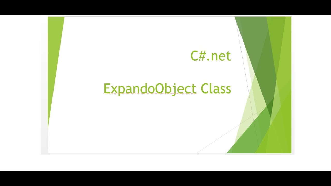 Expandoobject C Youtube