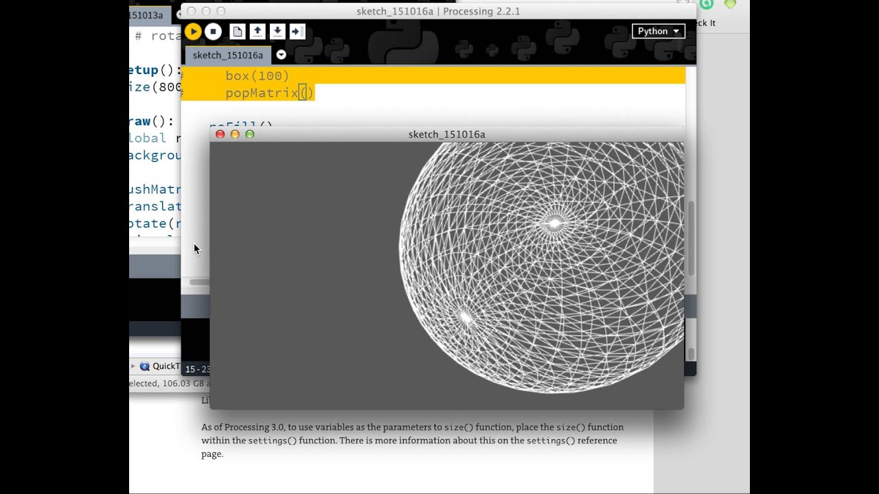 Python Processing 3d Experiments Youtube