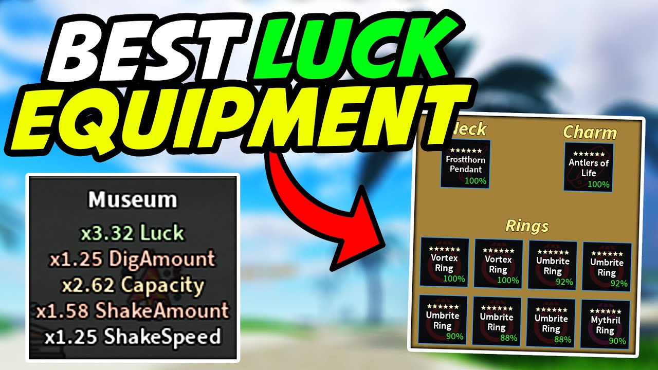 Updated Best Luck Equipment Build In Prospecting Full Guide Youtube