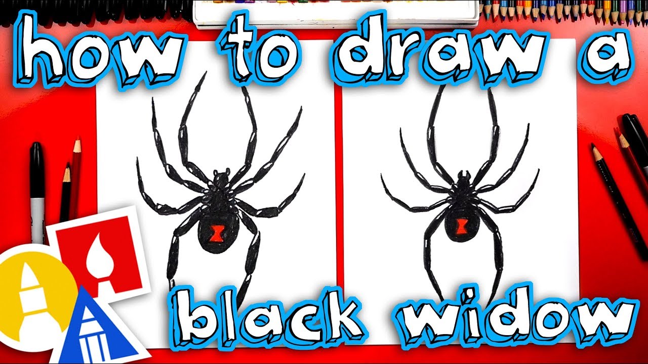 Black Widow Spider Coloring Pages 2025