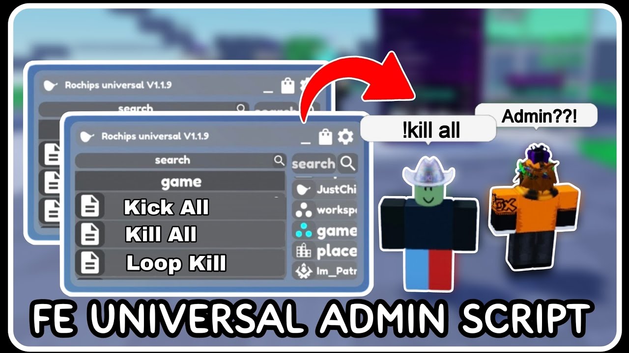Fe Universal Admin Script Hub Roblox Scripts Over 500 Admin