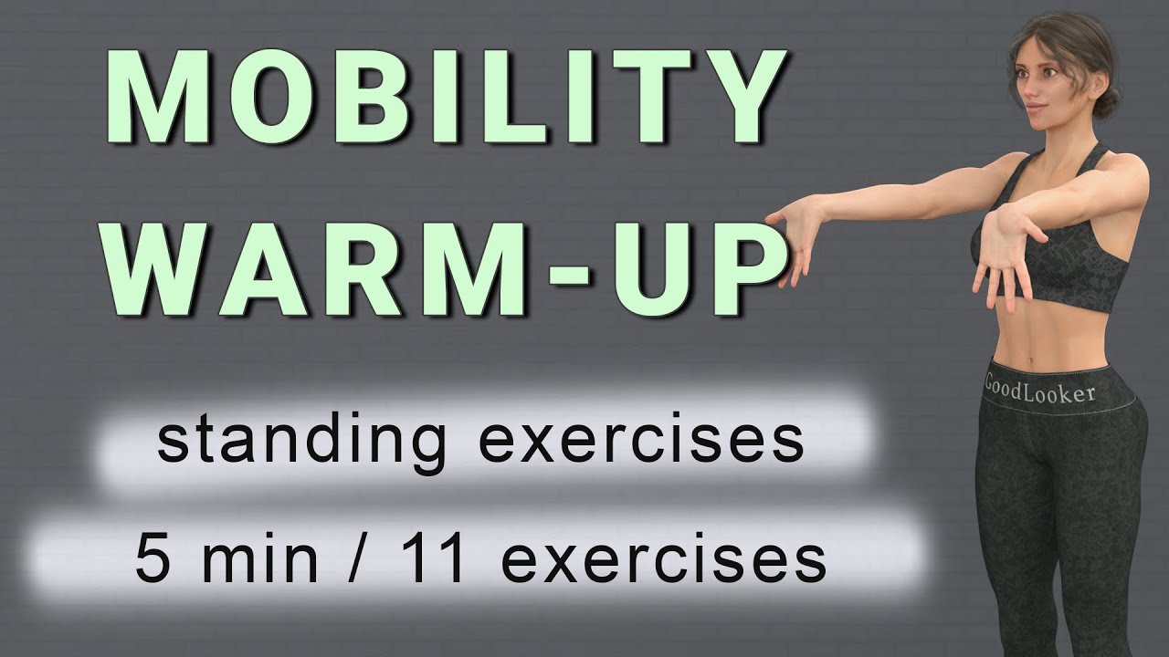 5 Min Quick Warm Up Joint Mobility Workout 11 Exercises All