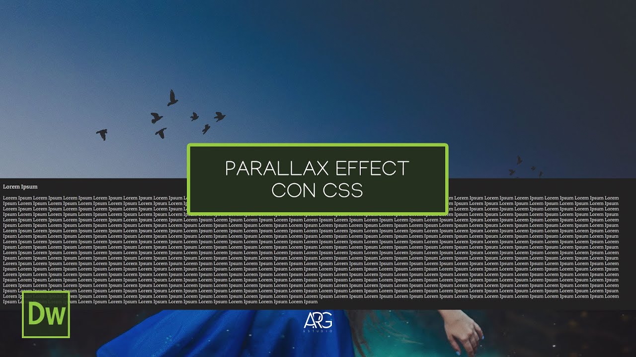 Parallax Effect Con Css Youtube