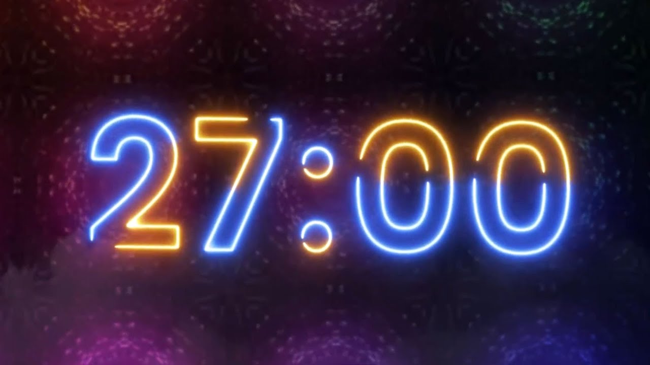 27 Minute Timer 1620 Seconds Countdown Clean And Simple Timer Youtube