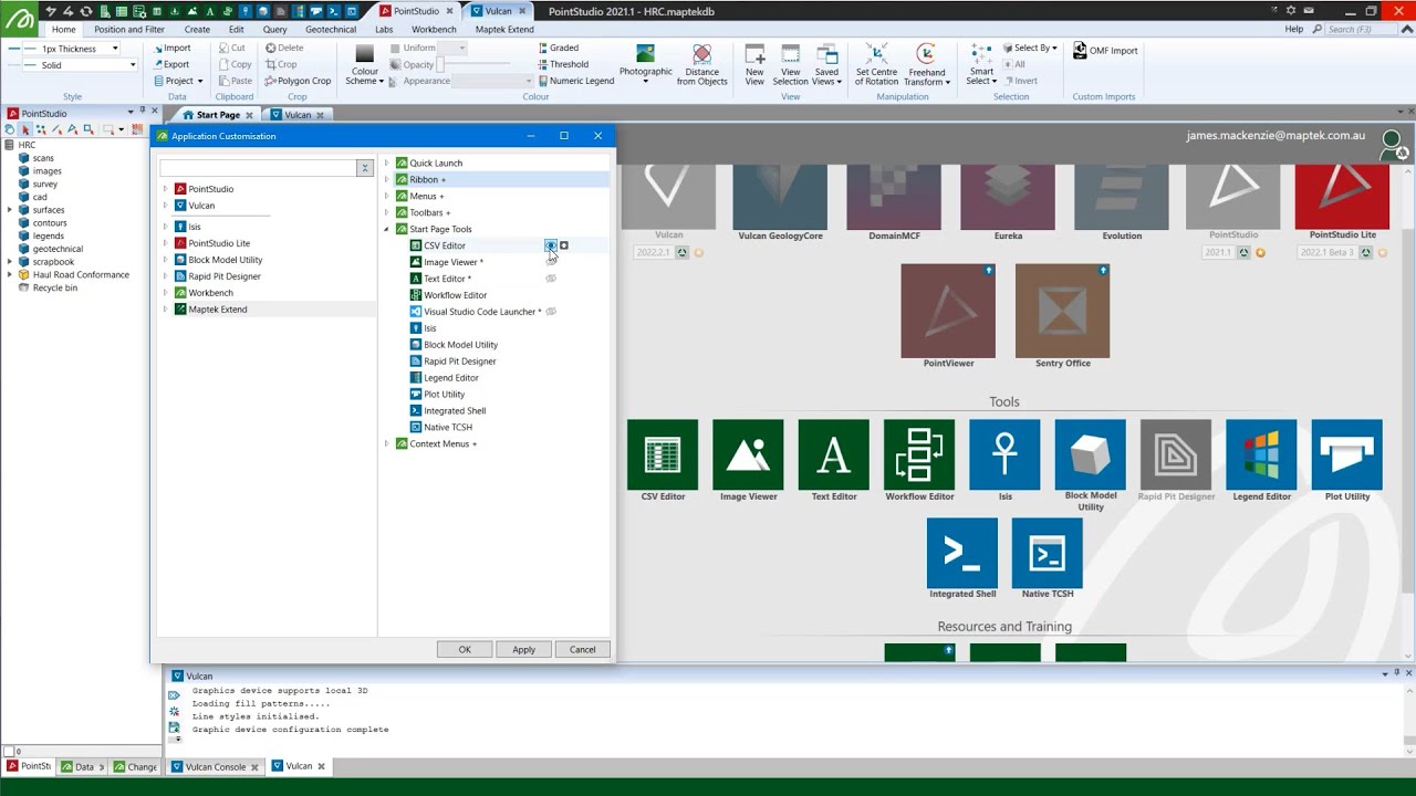 Customising The Maptek Workbench Youtube