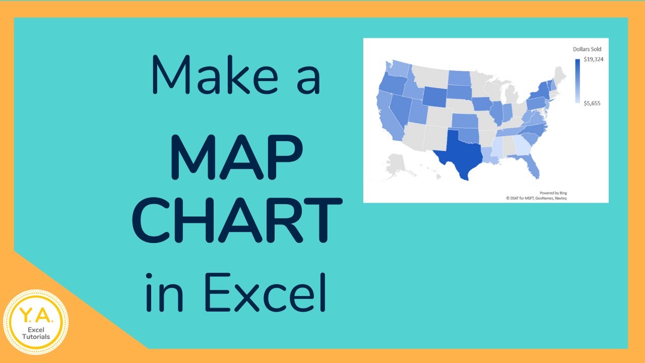 How To Add Map Chart In Excel 2016