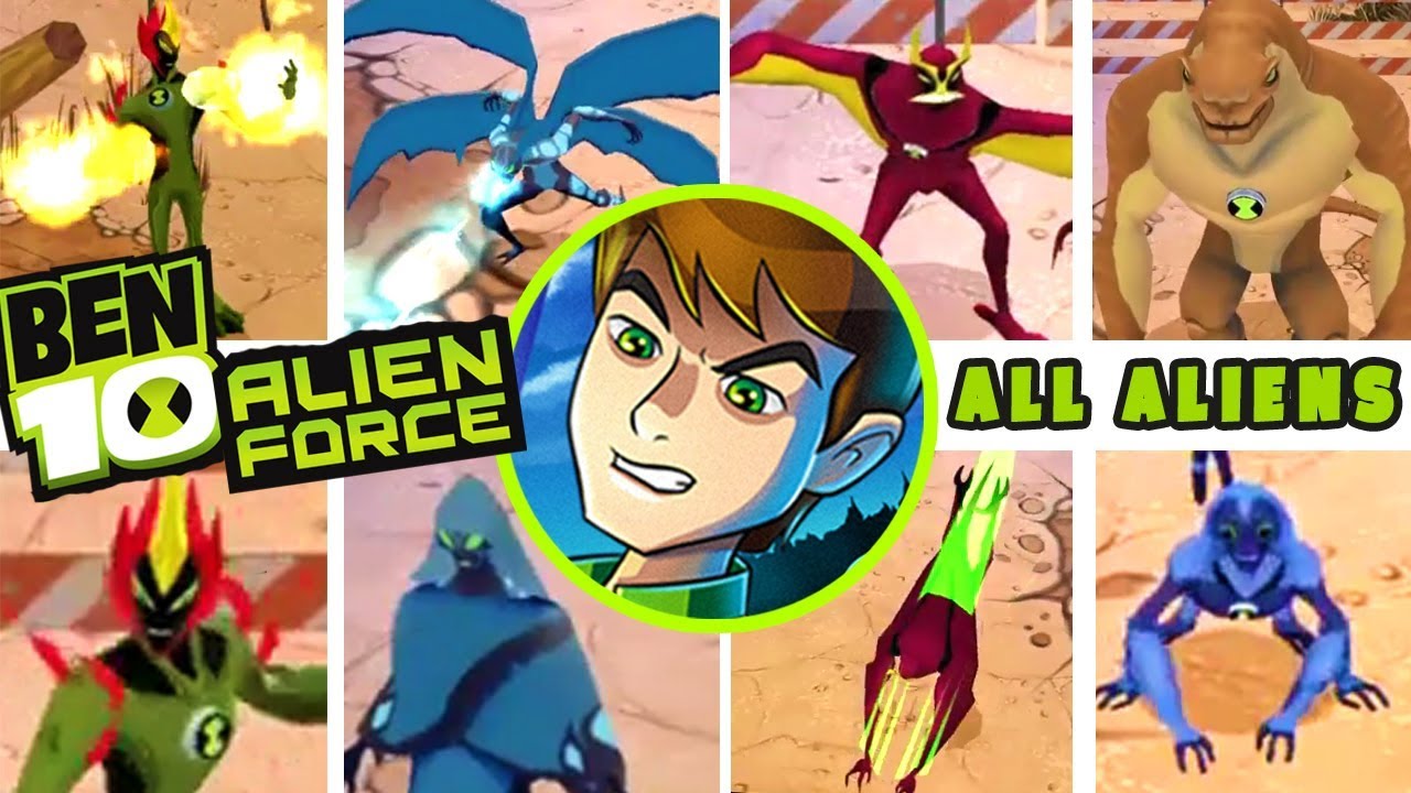Ben 10 Alien Force All Aliens All Combos Youtube