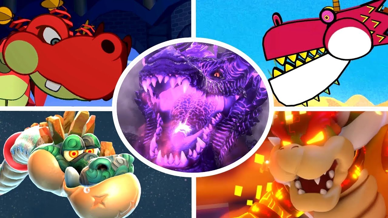 Evolution Of Dragon Battles In Mario Games 1996 2017 Youtube