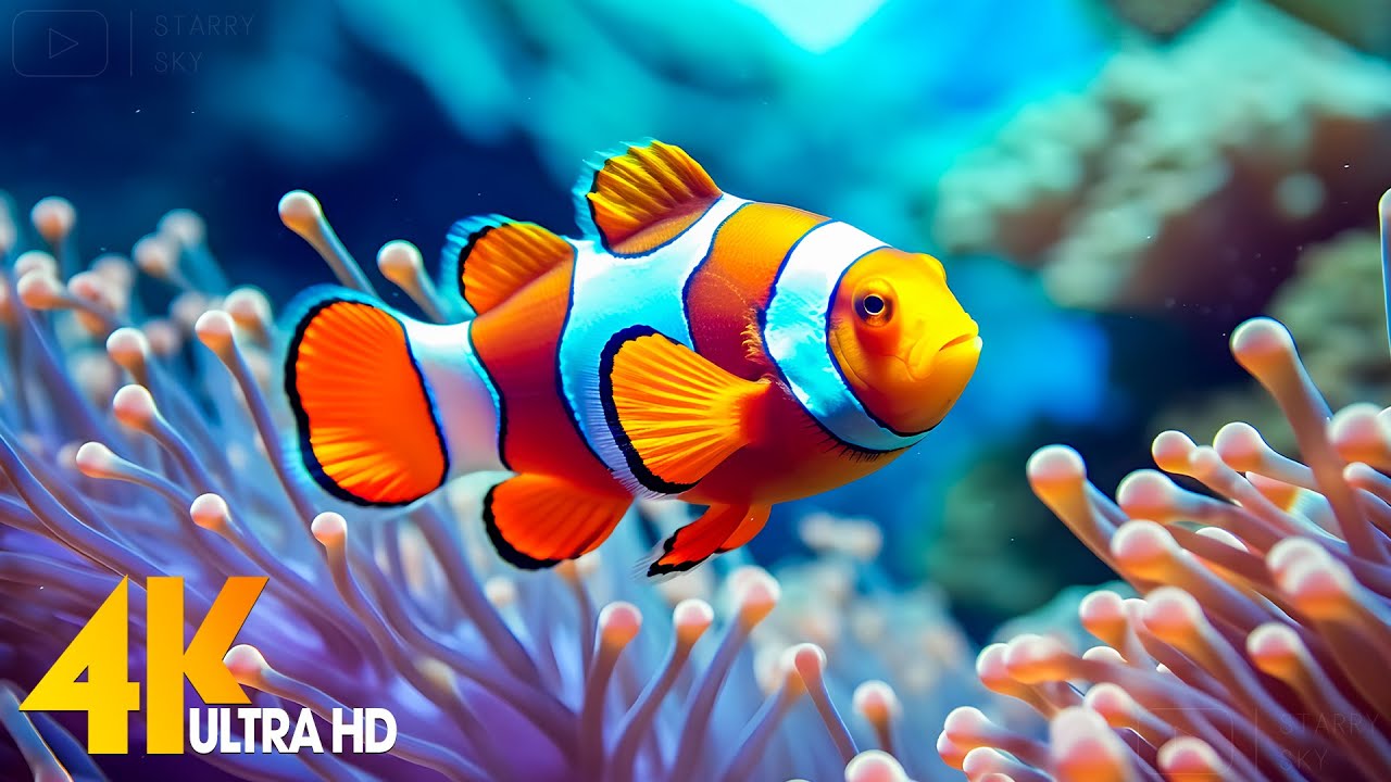 Aquarium 4k Video Ultra Hd ёяра Beautiful Coral Reef Fish Relaxing