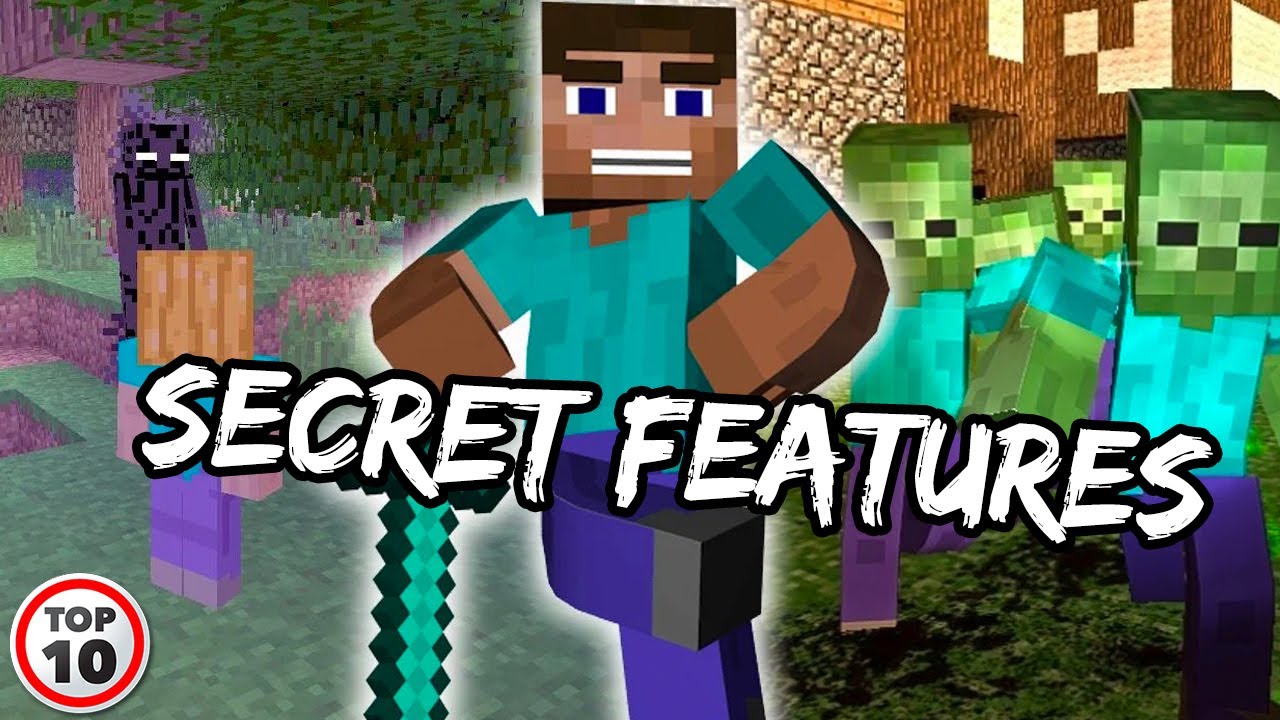 Top 10 Secret Minecraft Features You Didn T Know About Youtube