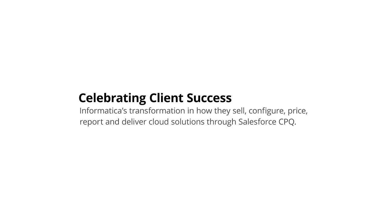 Deloitte Client Spotlight Informatica Youtube